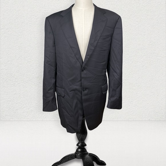 Canali | Suits & Blazers | Canali Wool Blazer Men 44l Black Iws Super ...
